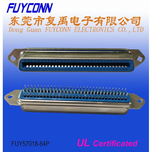 Quality PCB Board PCB Straight Female Centronics 64 Pin Connector DIP Type for sale
