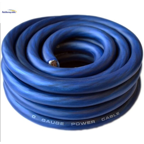 Quality 2 AWG Flexible Audio Cable Audio Power Cable With Customized Jacket Color for sale