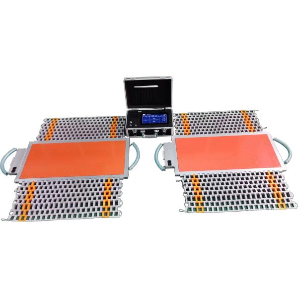 Quality Highway Portable Truck Weighbridge Weight Scale with 2 Axle Pads and 220v Power for sale