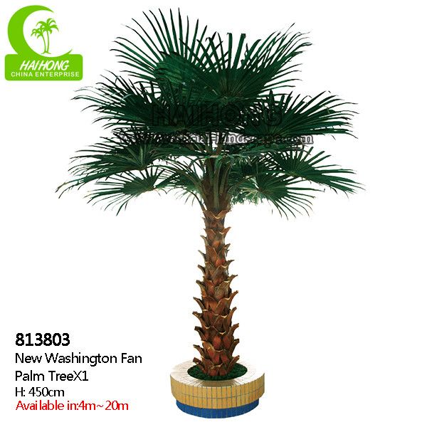 Artificial Tropical Palm Tree - Handmade PE Leaf 450cm Fake Outdoor ...