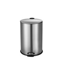 Quality 3L 5L 12L 20L 30L Iron Pedal Round Stainless Steel Trash Bin With Thin Lid for sale