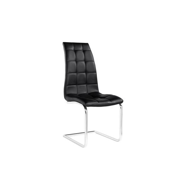 Quality High Back Kitchen 60KGS 60cm Faux Leather Dining Chairs for sale