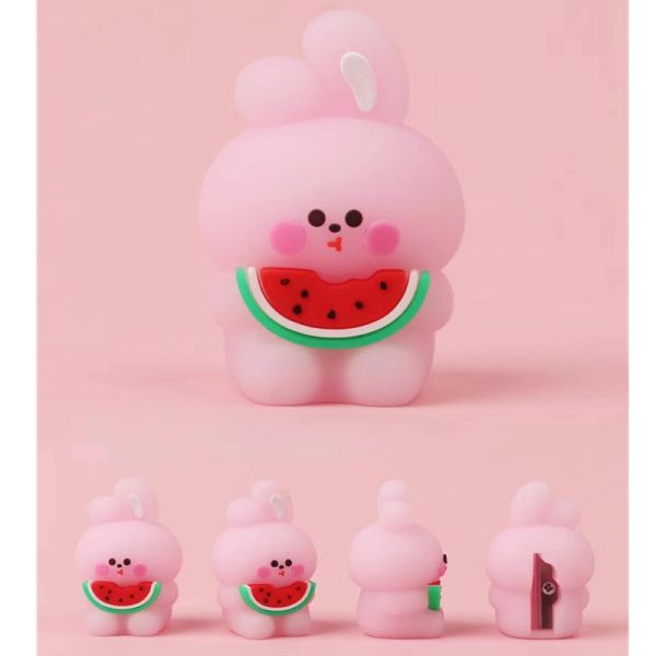 Quality Cute Manual Pencil Sharpener Silicone Stationery For Kids School Home Office Classroom for sale
