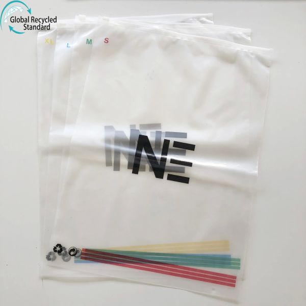 Quality Recycled Zipper Polybag-GRS(GLOBAL RECYCLED STANDARD) CERTIFICATED for sale