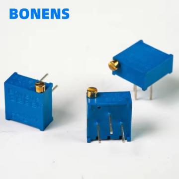 Quality 3296w 10k ohm 0.5 watt glass glaze multiturn rotary trimmer potentiometers for sale