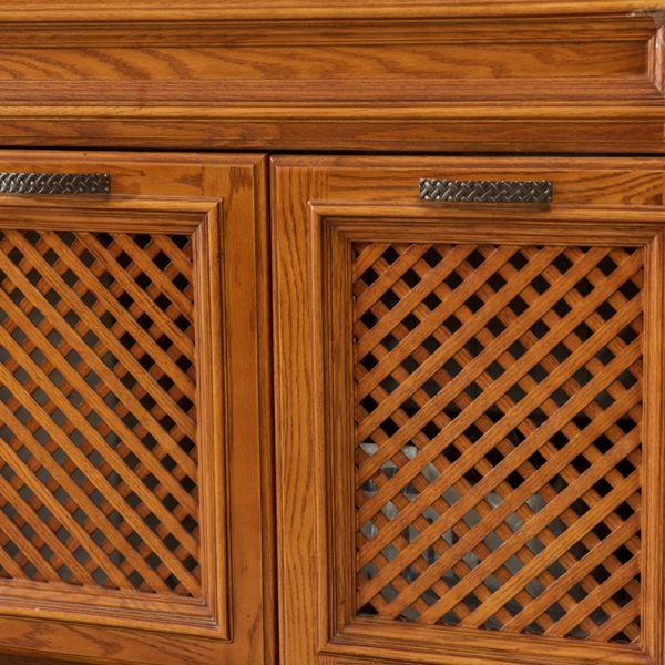 Quality Classical RTA Lampblack 5mm Solid Wood Kitchen Island ODM for sale