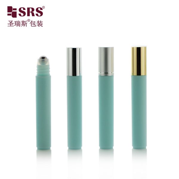 Quality 8ml Round Empty Wholesale Plastic PP PCR Recycled Eye Gel Roller Cosmetic Bottle for sale