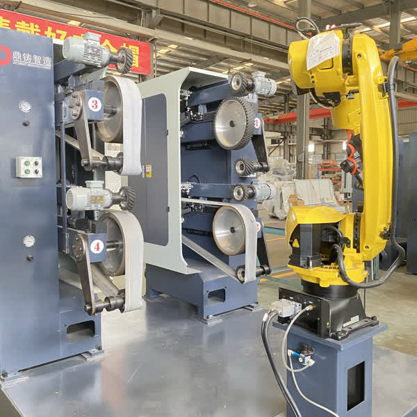 Quality Brass Parts Robotic Grinding Cell Sanitary Ware Parts Polishing Machine Bathroom for sale