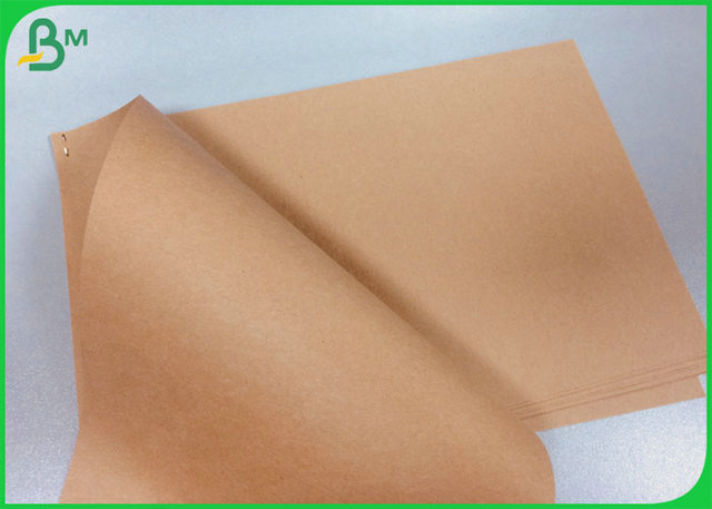 80g FDA Certified Brown Kraft Paper Roll For Making Paper Bags