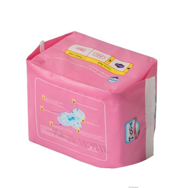 Quality All Natural Organic Cotton Sanitary Napkins 410mm Overnight Anion for sale