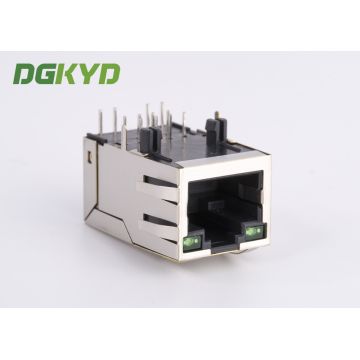 Quality Shield Cat 5 RJ45 Modular Jack Single Port Tab Up With Magnetics Factory Outlet for sale