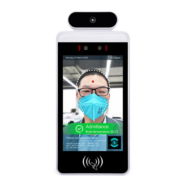 Quality 8 inch face recognition device with automatic temperature measuring 8inch face for sale