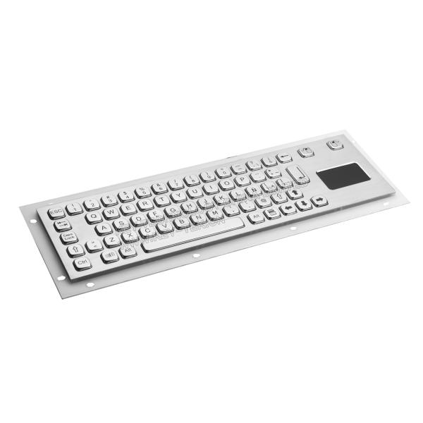 Quality Stainless Steel Industrial Keyboard With Touchpad / Rugged Keyboard for sale