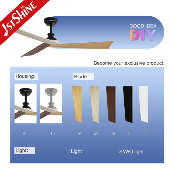 Quality 52 Inches Energy Saving ABS Blade Ceiling Fan with Smart APP Control and Remote for sale