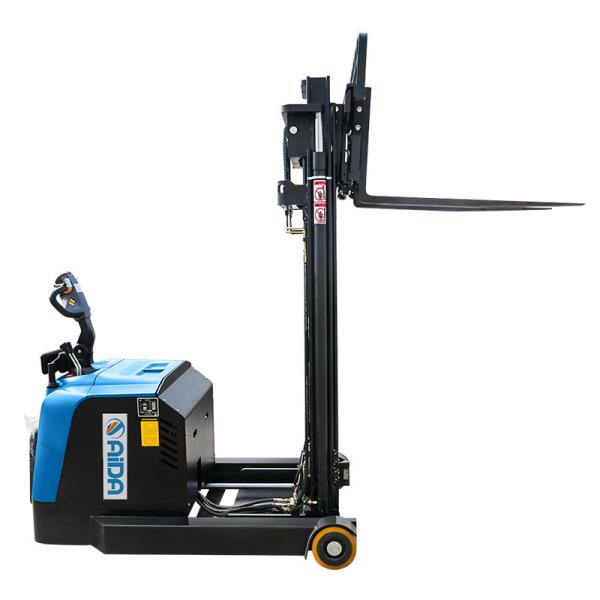 Quality Stand On Electric Reach Trucks 1500kg Hydraulic Battery Operated for sale