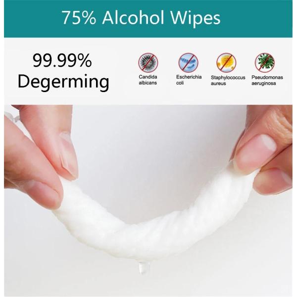 Quality Household Adults 75% Alcohol Wet Wipes For Sterilization Cleaning for sale