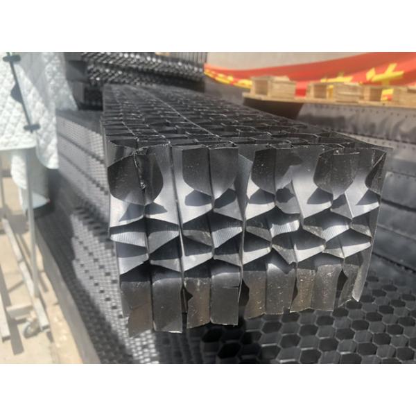Quality Black Honeycomb Cellular PVC Drift Eliminator Cooling Tower Components for sale