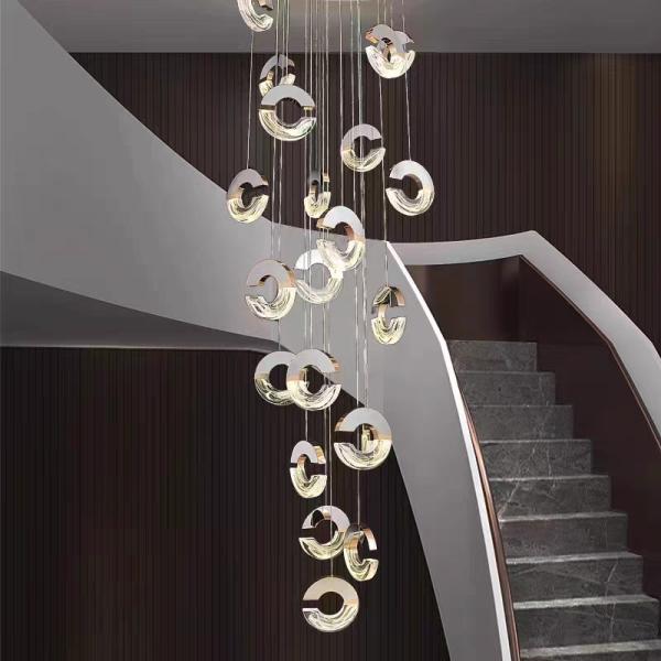 Quality Modern Loft Chandelier Design C-type Acrylic Chandelier For Minimalist Ceiling for sale