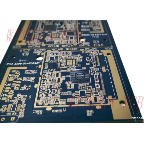 Quality Blue Four Layer Pcb Printed Circuit Board FR4 NY2150 Material Immersion Gold for sale