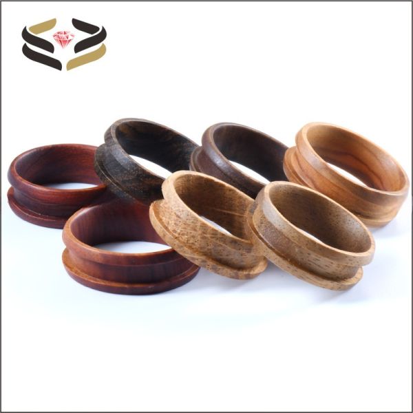 Quality Religious Type Solid Wood Rings 6mm 8mm For Inlay Blank for sale