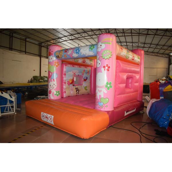 Quality Cute Rabbit Inflatable Jump House 3x4m / Kids Small Bouncy Castle for sale