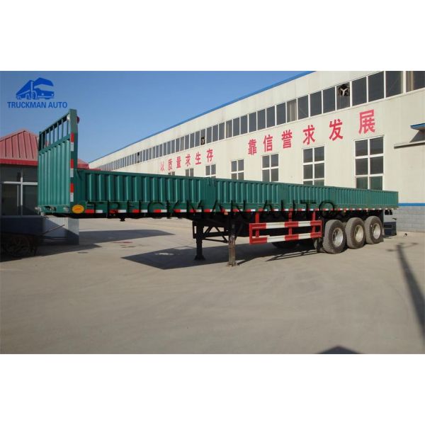 Quality Bulk Cargo Tipper Semi Trailer , Semi Trailer Dump Truck With Container Lock for sale