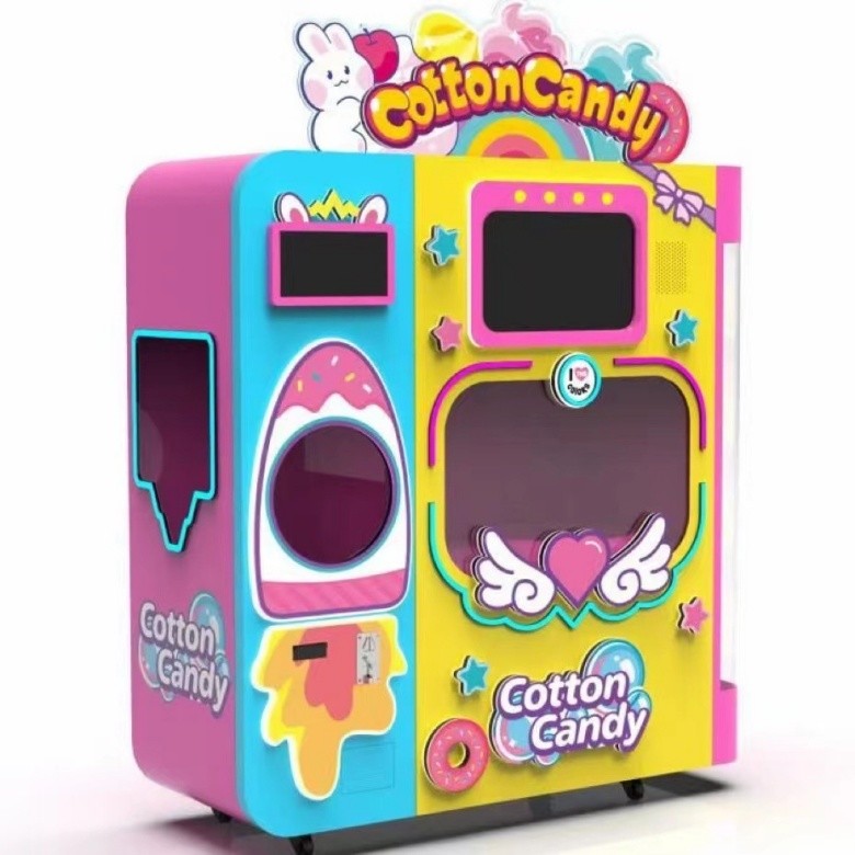 Quality Snack Floss Automatic Cotton Candy Vending Machine 200KG ODM for sale