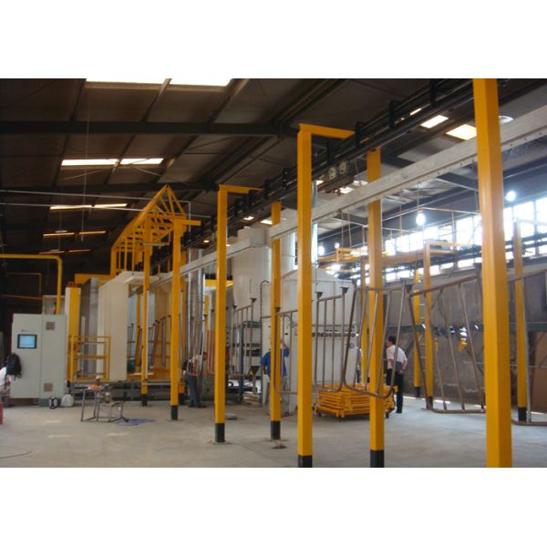 Quality Compact High Output Automatic Powder Coating Plant System Customized Power for sale