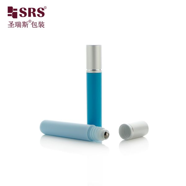 Quality 7ml Empty Eye Massage Serum Round Roll On Bottle Cosmetic Roller Applicator for sale