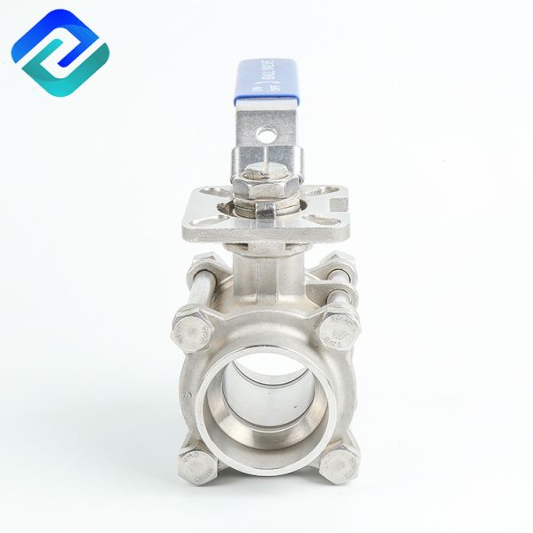 Quality Direct Mounting PN63 3PC Ball Valve EN 12266 Male Threaded Ball Valve for sale