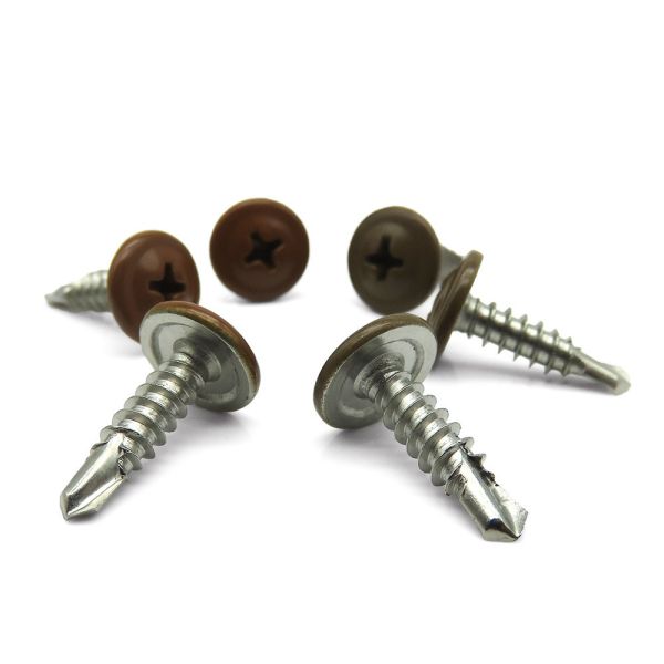 Quality Phillip Large Flat Head Self Tapping Screws Brown Painted Self Threading Screws for sale