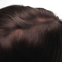 Quality Medium Brown French Lace Stock Hair System 9x11 Heavy Density Hair Replacement for sale