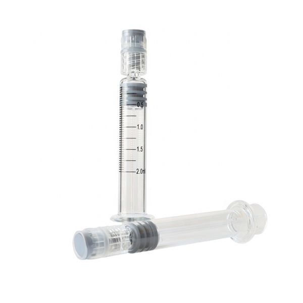 Quality Empty Luer Lock Glass Syringes with Metal or Plastic Plunger for Cosmetic Oil for sale