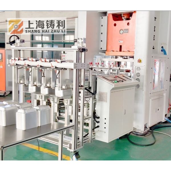 Quality Mechanical Automatic Aluminium Container Making Machine 80kn 380v 50hz 3phase for sale