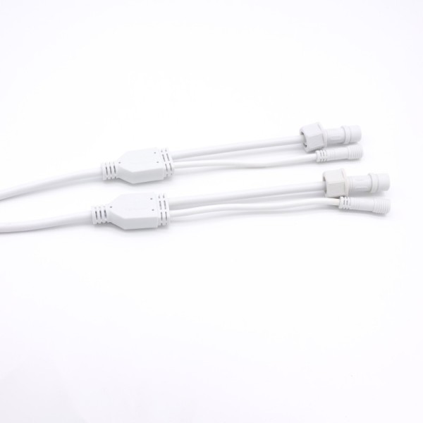 Quality Electrical  Y Cable Adapter PVC 250V Waterproof Connectors For Vehicle for sale