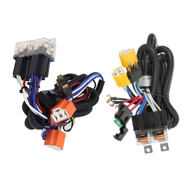 Quality H4 LED Relay Automobile Wire Harness 12V/24V For Car Headlight for sale