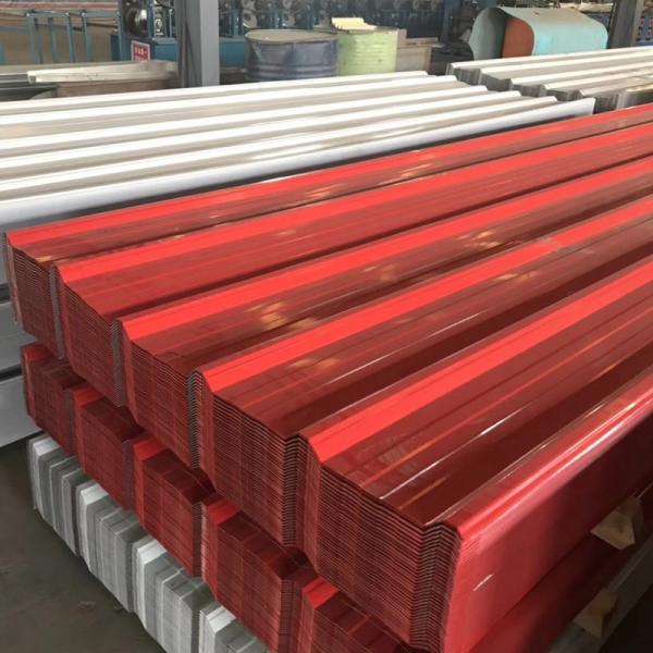 Quality Tolerance 1% PPGI Roof Sheet 275g Colour Coated Steel Roofing for sale