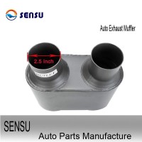 Quality Aluminized Steel 2.5 Inch Stainless Steel Muffler Car Silencer Muffler Decrease for sale