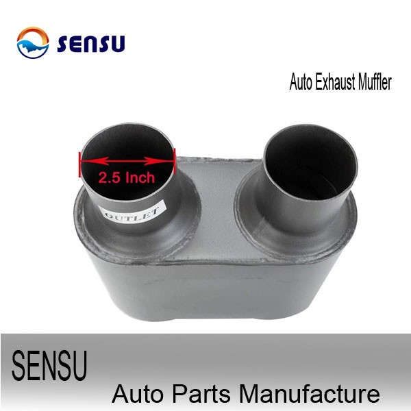 Quality Aluminized Steel 2.5 Inch Stainless Steel Muffler Car Silencer Muffler Decrease for sale