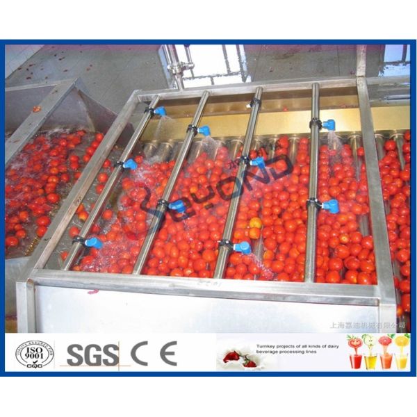 Quality Tomato Sauce Making Machine Tomato Paste Production Line With Hot / Cold Break for sale