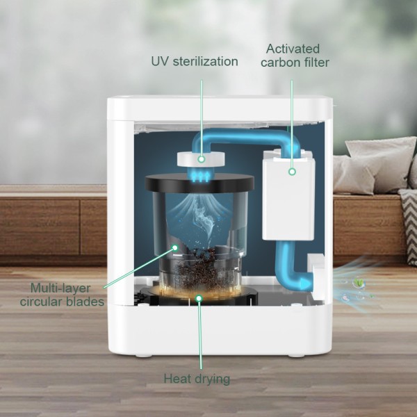 Quality AI 5.2 Liters Tabletop Compost Machine Instant Kitchen Composter Low Noise With for sale