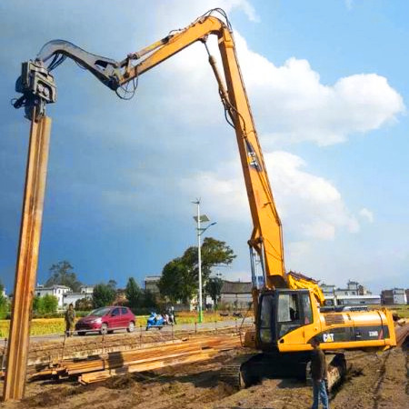 Quality Coastal Excavator Pile Driving Boom 7.5 Tons 40Max Speed For  Kobelco Hitachi for sale