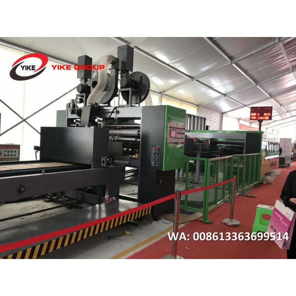 Quality High Efficiency Flexo Folder Gluer Inline, Casemaker For Carton Box Making for sale