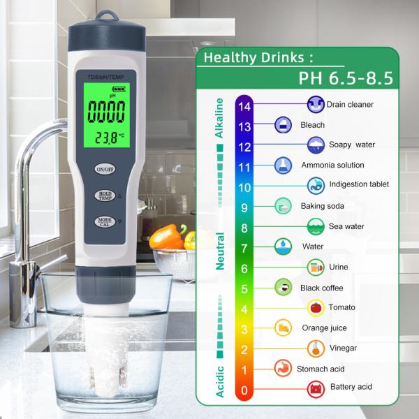 Quality 3 - In - 1 Water Quality Tester TDS/pH/Temp Meter With Auto Calibration for sale
