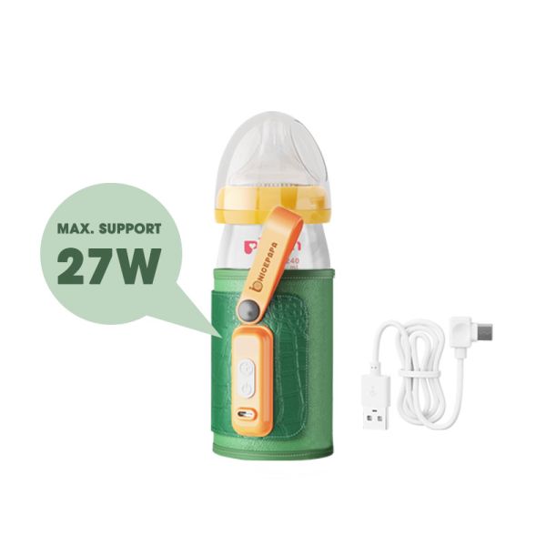 Quality Breastmilk Smart Temperature Control Bottle Warmer PU Leather Velcro USB for sale