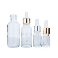 Quality 33MM 25MM Essential Oil Glass Cosmetic Dropper Bottles for sale
