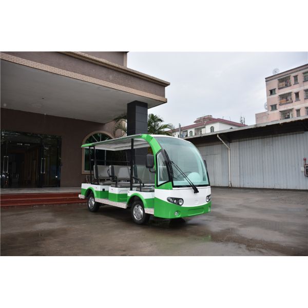 Quality 8 Passengers Mini Electric Sightseeing Car With Rear Small Package Box for sale