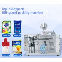 Quality Alcohol Disinfectant Filling And Packing Machine PLC Zipper Pouch Packaging for sale