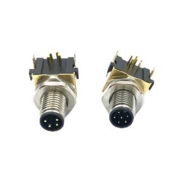 Quality M2-M8 Sensor Connector Receptacle PCB Socket Right Angle Panel Mount for sale