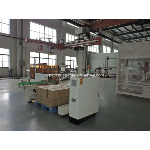 Quality 100Kg Mechanical Stretch Robotic Bag Case Packer Palletizer for sale